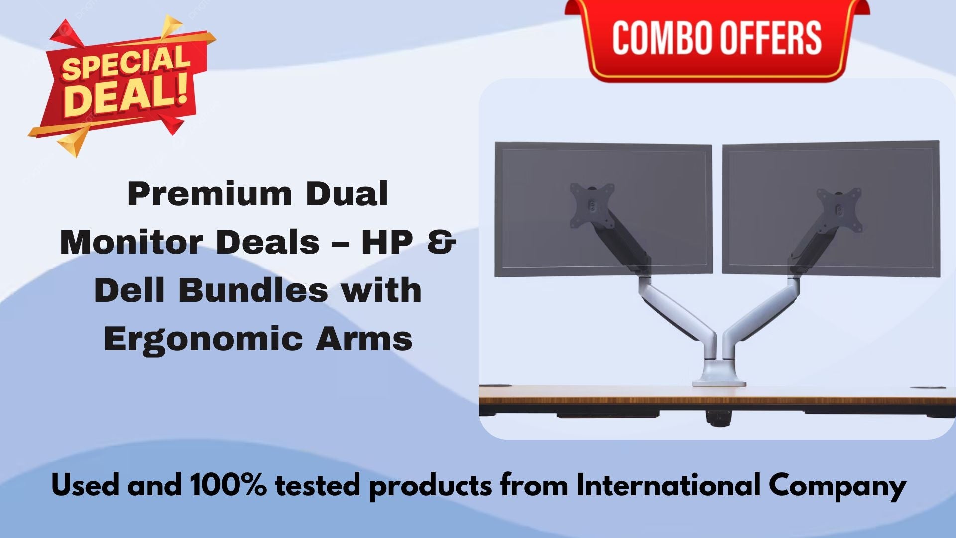 Premium Dual Monitor Deals – HP & Dell Bundles with Ergonomic Arms ...